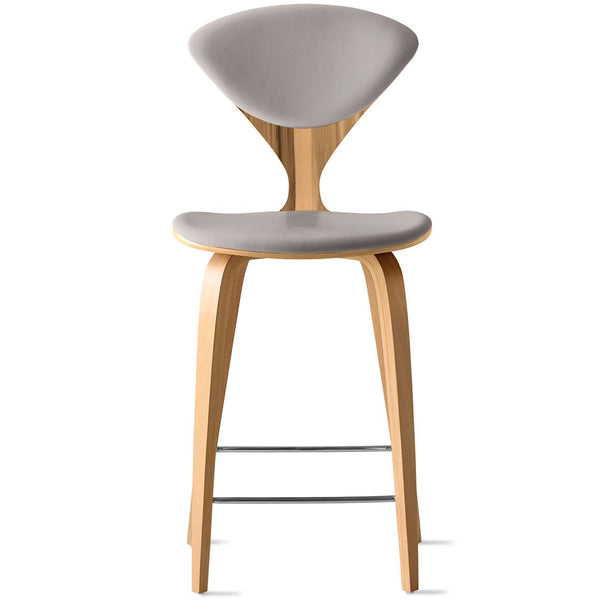 Wood Base Stool – with seat and back pads - Norman Cherner, 1958 ...