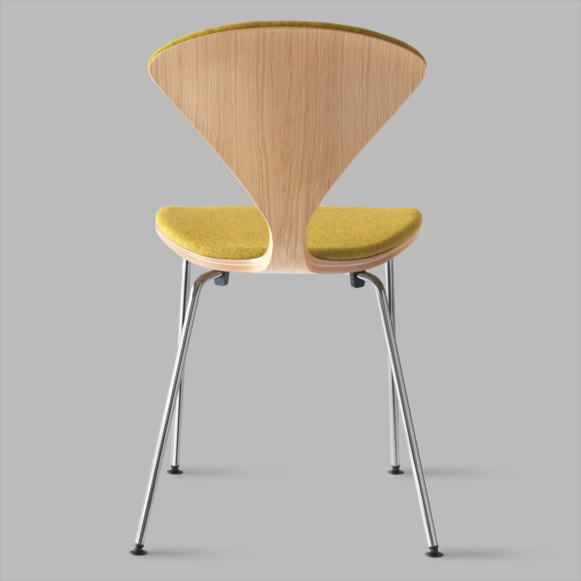 Metal Base Side Chair – with seat and back pads - Norman Cherner 1958 ...